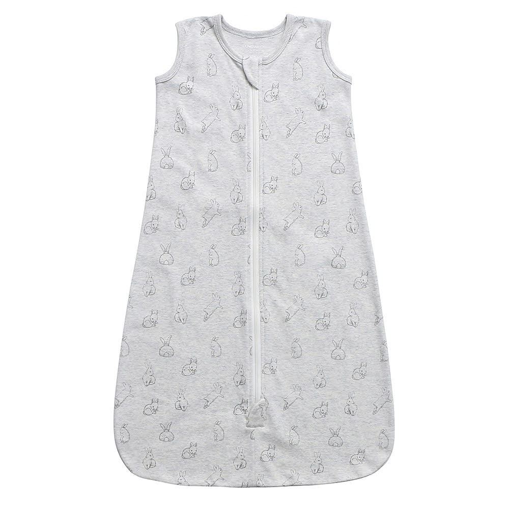100% Organic Cotton 0.5tog Sleep Sack - Grey Rabbits – Little Martin's ...